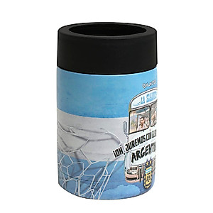 FanasShop Can Cooler - Double Wall Stainless Steel Can holder - Vacuum insulated Standard Cans for all Drinks - Beverage Can Designed for Soccer World cup 2022 (Argentina)