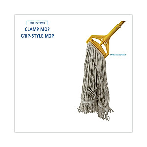 Boardwalk BWK4032C Value Standard Cotton Mop Head - White (12/Carton)