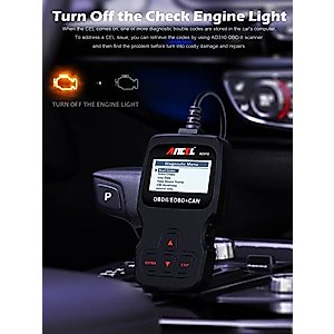 ANCEL AD310 Classic Enhanced Universal OBD II Scanner Car Engine Fault Code Reader CAN Diagnostic Scan Tool-Black
