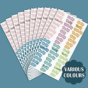 480 Pcs Day of The Week Stickers Silver Foiled Date Covers Decorative Stickers Monday to Sunday Self Adhesive Stickers for Planner Removable Day Labels for Journal School (Shaped,Mixed Size)