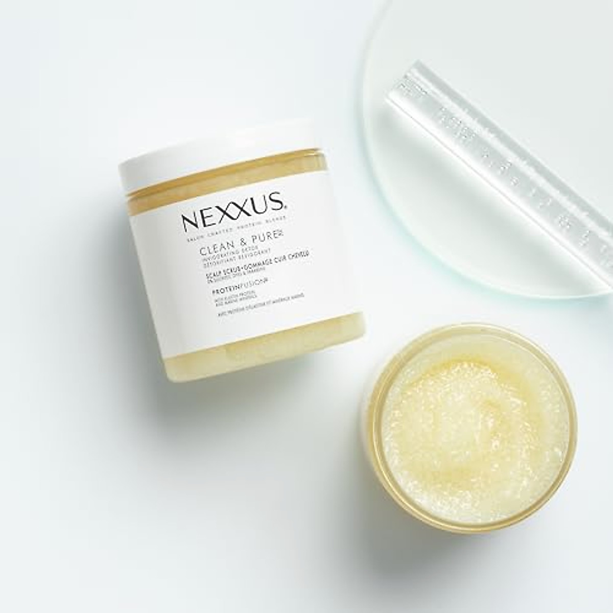 Nexxus Clean & Pure Hair Regimen Pack Shampoo, Conditioner and Scrub Detox Hair Products Sulfate Free, Silicone free, Paraben Free 3 Count