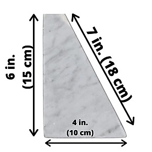 Heavy Marble Bookends for Shelves -Book Ends for Office décor - Book Holders for Shelves -Book dividers for Shelves