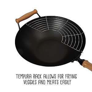 Joyce Chen Tempura Wok Rack for 14-inch Woks - Frying Rack for Tempura Cooking