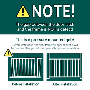 Babelio Auto Close Baby Gate with Small Cat Door, 29-43" Metal Cat Gate for Doorway, Stairs, House, Easy Walk Thru Dog Gate with pet Door, Includes 4 Wall Cups and 3 Extension Pieces, White