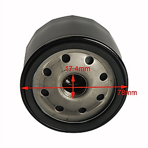 HIFROM Oil Filter 492932 492056 492932S 695396 696854 AM125424 with Fuel Filter 394358 394358S AM38708 for Lawn Mower