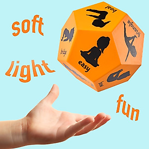 Covelico Kids Yoga - Fun Yoga Dice for Kids Yoga Game. Play Therapy Toys - Calming Yoga for Kids & Yoga for Toddlers, Roll and Play Creative Yoga Games for Kids with Kids Yoga Toys & Yoga Kids Props