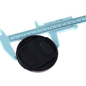 Penta Angel 3Pcs Plastic Caliper Inch/Metric 6Inch 150mm Mini Caliper Double Scale Ruler Measuring Tool for Student (White and Blue and Green)
