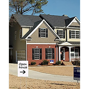 CPTC 10 Pieces Yard Sign Stakes,17" Metal Yard Stakes for Signs