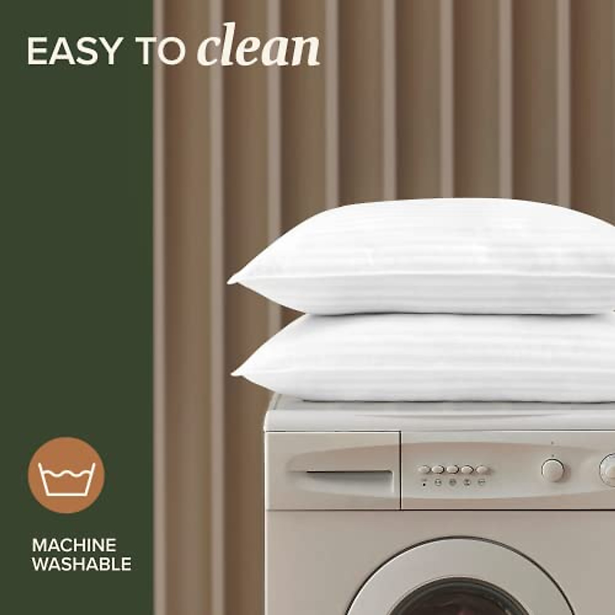 Beckham Hotel Collection Bed Pillows King Size Set of 2 - Down Alternative Bedding Gel Cooling Big Pillow for Back, Stomach or Side Sleepers