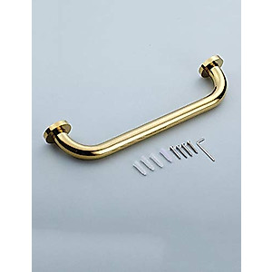 CRODY Bath Wall Attachment Handrails Grab Bar Rails Shower Aid and Safety Support Armrest Grab Bar,Safety Copper Elderly Handrail Luxurious Wall Mounted Straight Towel Rack/500 * 60Mm