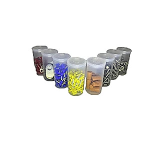 720 Pack DRAM 19 Pop Top - Airtight Smell Proof Vials - Plastic Medical Grade Prescription Bottles for Pills Herbs Flowers Supplements, Bulk Pack (Transparent)