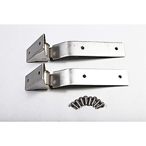 Rugged Ridge 11114.02 Tailgate Hinge Kit, Stainless Steel; 87-95 Jeep Wrangler YJ