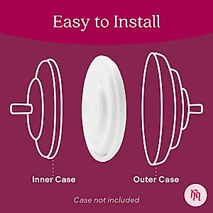 Nurse & Nourish [8 Pack] Membrane for Spectra Backflow Protector Replacement - Breast Pump Inserts for Spectra Replacement Pump Parts S1, S2, 9+ & for Maymom Converter & for Ameda MYA