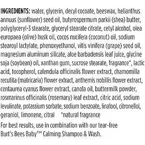 Burt's Bees Baby Nourishing Lotion with Lavender, Calming Baby Lotion, Pediatrician Tested, 99.0% Natural Origin, 12 Ounces