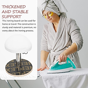 Zerodeko Travel Accessories Mini Iron Ironing Board Wood Stool Coat Clothes Ironing Board Tabletop Small Ironing Board for Sewing Craft Room Household Dorm Travel Accessories Mini Iron