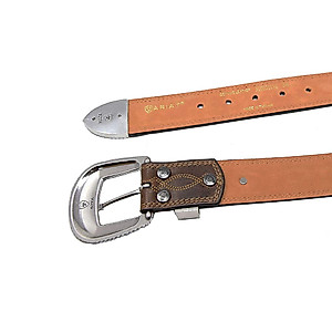 ARIAT Women's Fatbaby Center Stitch Belt, Brown, 34