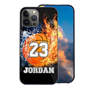 Custom Basketball Design with Your Own Name and Number Rubber Cover Phone case for iPhone 15 14 11 12 13 Pro Max Mini XR XS Max 8 Plus SE 2 6S PLUS 5S