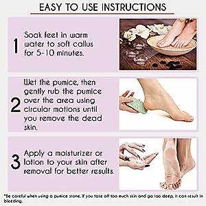 Karlash Professional Pedicure Foot Pumice Stone for Feet Skin Callus Remover and Scrubber for Dead Skins 2 Sided (Pack of 2)