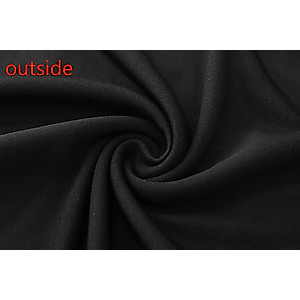 Kindcall Long Sleeve Mock Turtleneck Stretch Slim T Shirt Layer Top Black Medium