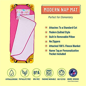 Wildkin Lunch Box Bag Bundle with Modern Nap Mat (Butterfly Garden)