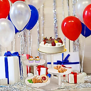 5 Tier Round Cupcake Tower Stand for 60 Cupcakes, Wooden Cake Stands with Tiered Tray Decor,Farmhouse Tiered Tray Decor,Cupcake Display for Birthday Graduation Baby Shower Tea Party