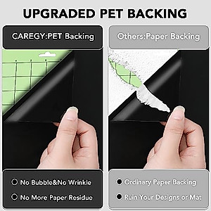 CAREGY Black Permanent Vinyl, Matte Black Adhesive Vinyl for Cricut - 12" x 60FT Black Permanent Vinyl Roll for Cutting Machine,Signs, Home Decoration,Scrapbooking, Craft, DIY Mug Project, Sticker…