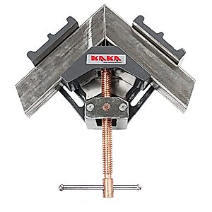 KAKA INDUSTRIAL AC-100 Angle Clamp, Solid Construction, 90 Degree Welding Angle Clamp, Heavy-Duty Cast-Iron Angle Clamp Vice