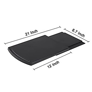 Kitchen Appliance Sliding Tray, Bruvoalon Coffee Slider, Sliding Tray for Coffee Maker, Kitchen Aid Mixer, Blenders and Air Fryer, Appliance Slider for Coutertop with Rolling Wheels (3 Pack)