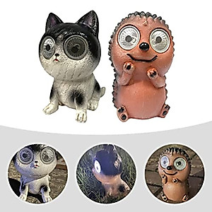 balacoo LED Yard Light 2Pcs Solar Energy Simulation Animal Decors Lamp Outdoor Solar Lighting Led Solar Lights