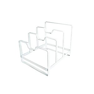 Kitchen Spaces Lid Pot and Pan Organizer, One Size, White