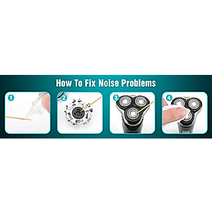 PRITECH Head Part for Electric Razor for Men, Electric Face Shavers, Rechargeable Shaving Men's Cordless Razors IPX7 Waterproof Wet Dry Rotary Shavers