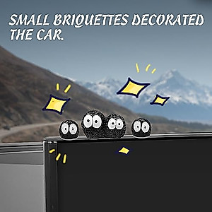 Wazzh Cute Black Elf Car Accessories, 10 Pieces Set of Funny Car Interior Trim, Dashboard Trim, Car Decorations Interior Aesthetic for women.