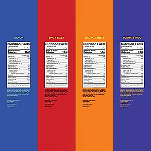 Hilo Life Low Carb Keto Friendly Tortilla Chip Snack Bags, Variety Pack, 1 Ounce (Pack of 12)