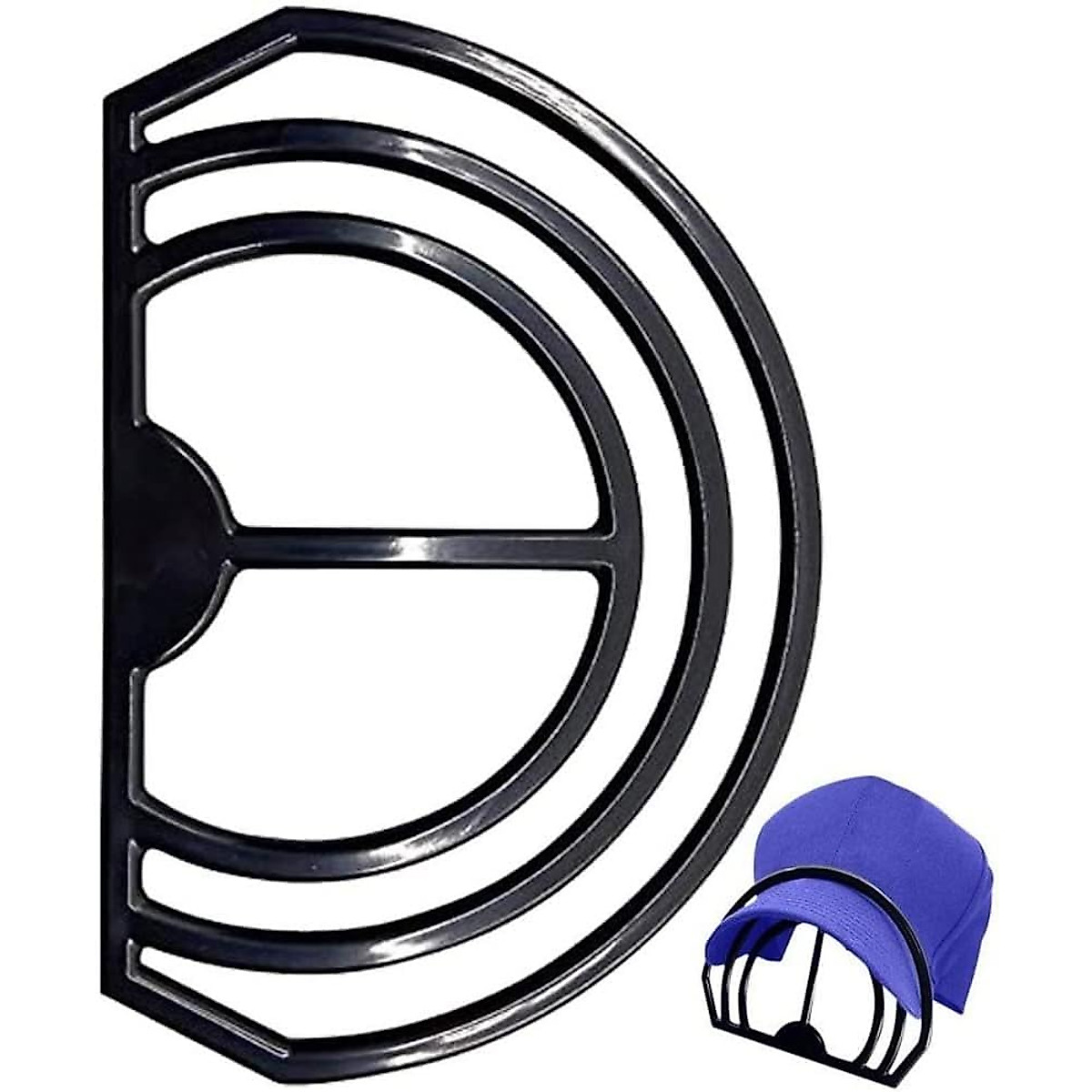 Black Modern Hat Brim Bender, Hat Shaper for Baseball Caps Plastic Dual Slots Design Perfect Hat Curving Band, Practical Convenient