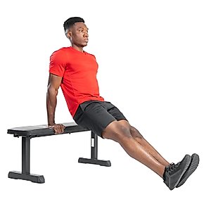 Sunny Health & Fitness Flat Weight Bench for Workout, Exercise and Home Gyms with 500 lb Weight Capacity - SF-BH620037