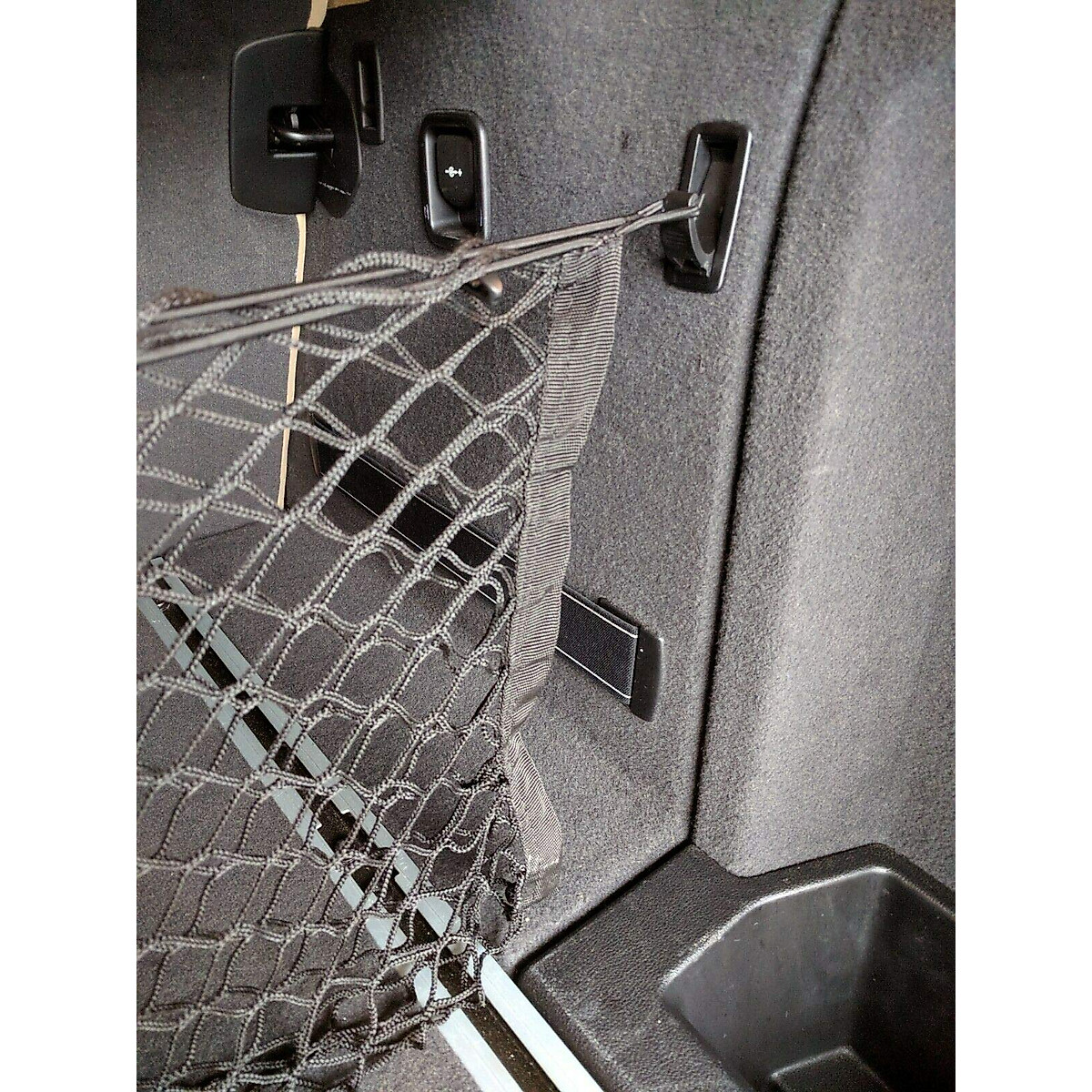 EACCESSORIES EA Rear Trunk Organizer Cargo Net for BMW X3 2011-2023 - Envelope Style Cargo Net for SUV - Premium Mesh Elastic Car Trunk Organizer Vehicle Carrier Storage - Compatible with BMW X3