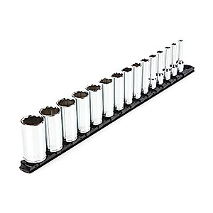 TEKTON 3/8 Inch Drive Deep 12-Point Socket Set, 15-Piece (1/4-1 in.) | SHD91115