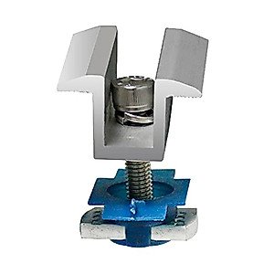 10Pcs Solar Panel Mounting Bracket Kits, Aluminum Solar Panel Brackets Flexible Roof Solar Panel Bracket for RV, Boat, Wall 35mm