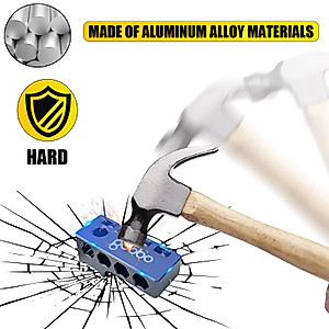 Aluminum 1/4-Inch Hex Bits Holders Fit for Dewalt Wrox Cordless Impacts Screwdrivers, Powerful Magnet Drill Bit Sleeve Organizer,Easy Access to Hex Screw Bit Storage on side of Power Drill,Right Side