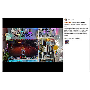 Black Skull Happy Birthday Banner - Birthday Decorations.