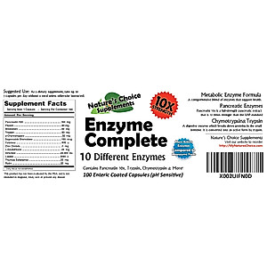 Enzyme Complete with Chymotrypsin,Trypsin & More