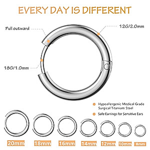 JICHENGEM 7Pairs Hypoallergenic Silver Gold Black Stud Earrings Set, Titanium Stainless Steel, 2-8mm CZ Cartilage Stud Earrings Jewelry for Women Men