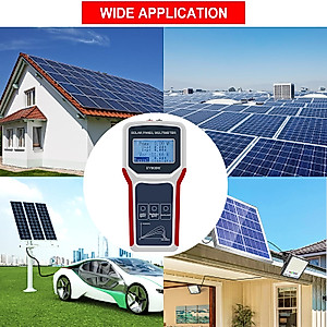 KAOLALI Solar Panel Tester EY800W Upgraded Multimeter LCD Display MPPT Tester for Photovoltaic Panel with Power Protection and Multifunction LCD Screen