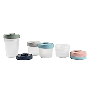 BEABA Clip Containers, Food Storage Containers, Baby Food Storage Containers with Lid, Baby Food and Toddler Snack Containers, Baby Essentials, Medium