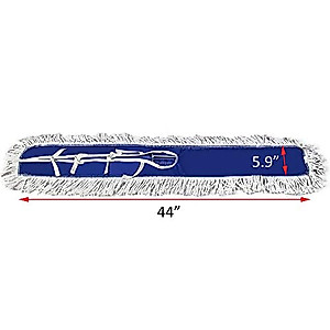 Kendal 44 Inch Commercial Maxi Dust Mop Kit ,Dry Mop for Hardwood Floors(44" Mop Kit)