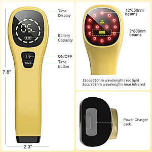 KTS Laser Therapy for Dogs,Portable Red Light Vet Device for Dogs Pets Muscle & Hip and Joint Arthritis Pain Relief,Wound Care Clear Skin Problems,Reduce Inflammation