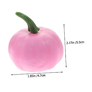 IMIKEYA 48 Pcs Artificial Pumpkin Mini Fake Pumpkins Halloween Centerpiece Small Pink Pumpkins Decorations Lifelike Pumpkins Simulation Pumpkin Decor Household Foam Little Pumpkin