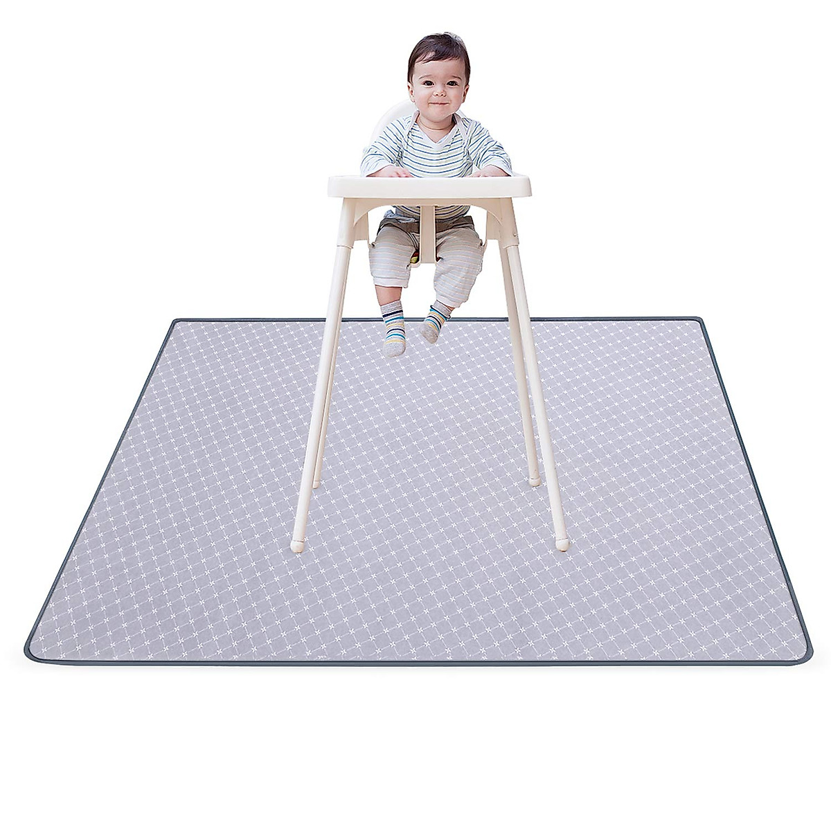 UBBCARE Splat Mat for Under High Chair Floor Mat Baby Waterproof Anti-Slip Splash Mess Mat Portable Play Mat and Table Cloth 51"