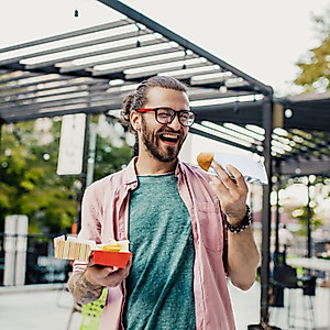 C&S Event Supply Co. Silver Foil Hot Dog Sleeves - 9'' Unprinted Hot Dog Wrappers - Grease Resistance Food Bags to Keep Food Hot and Non-Messy - Disposable Hot Bags for Fast Food and Food Truck (250)