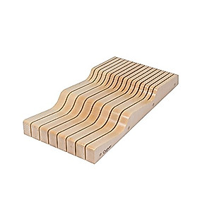 The Wave Knife Block Drawer Insert, Holds 15 Knives